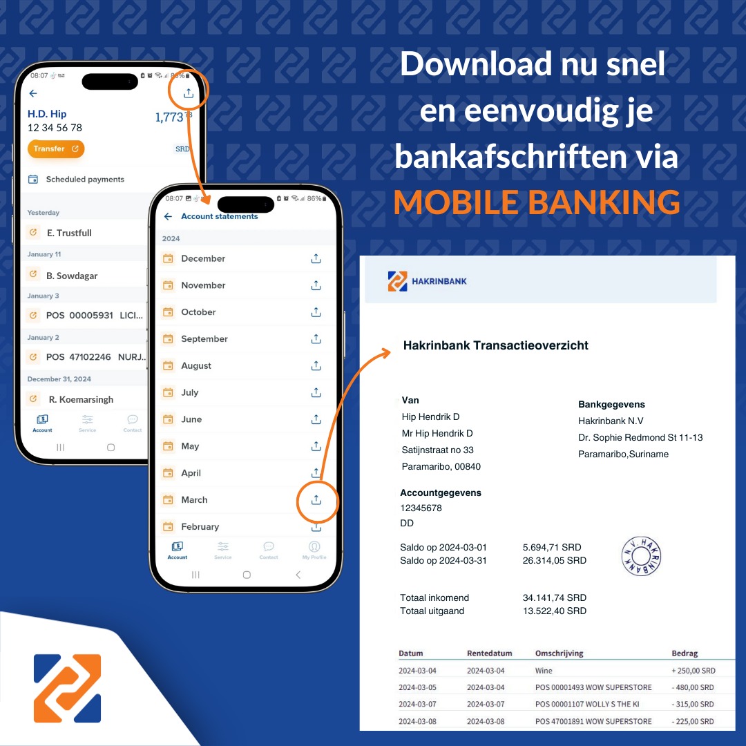 Uitfaseren papieren bankafschriften | Hakrinbank NV